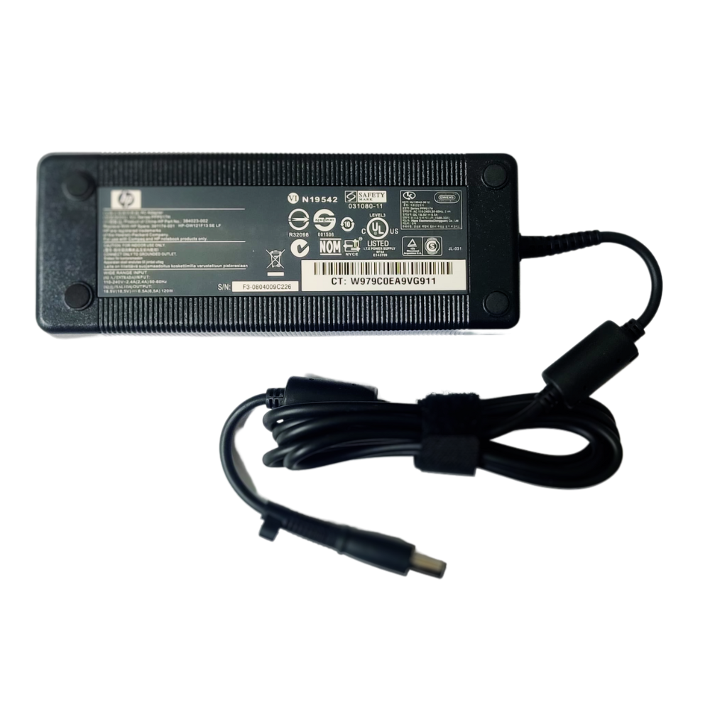 OEM HP 120W 18.5V 6.5A Pin size 7.4mm x 5.0mm x 0.6mm Smart AC adapter ...