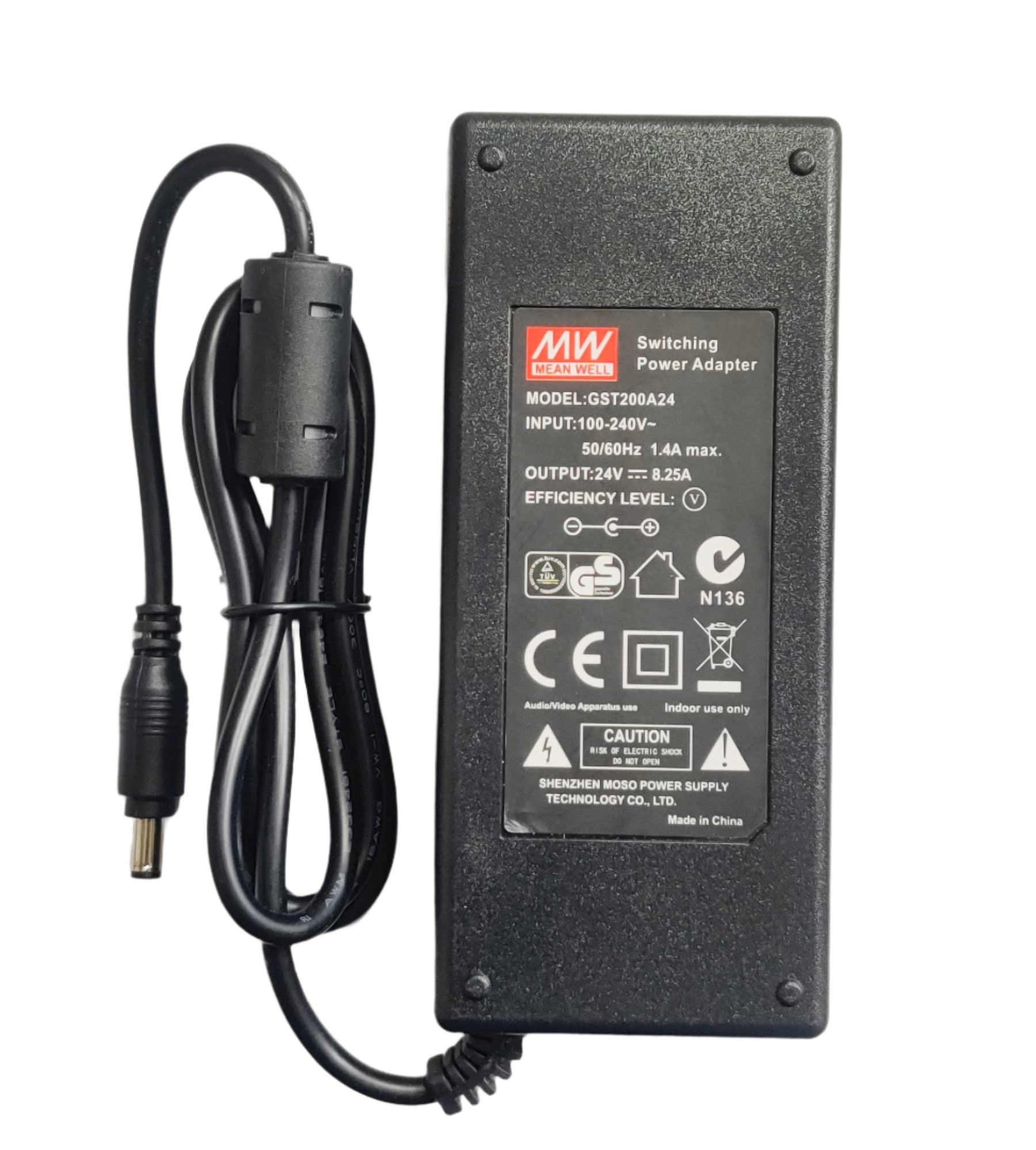 Buy Original Mean Well 24V 8.25A Power Adapter Supply For Medical ...
