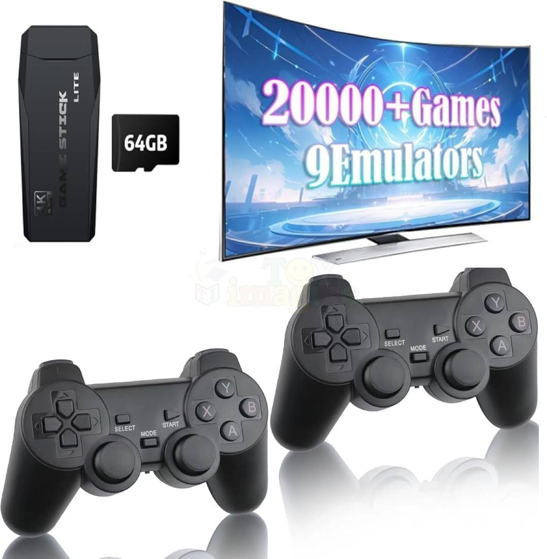 Buy Retro Game Stick Lite with Preloaded 20000+ Games, 9 Emulators ...