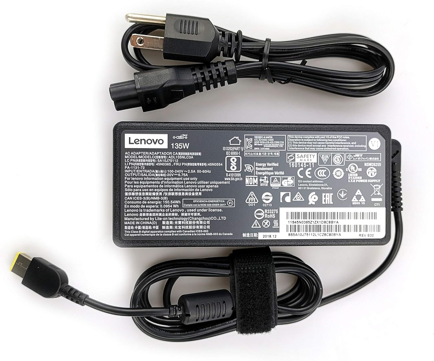 Buy Oem Lenovo 20V 6.7A 135W Slim Tip AC Adapter for Lenovo ThinkPad P1 ...