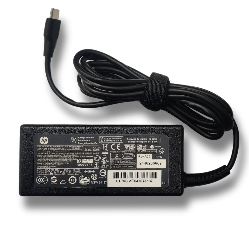 Hp 65W 20V Type-C Pin Laptop Charger for Hp Selected Laptop Series Wit ...
