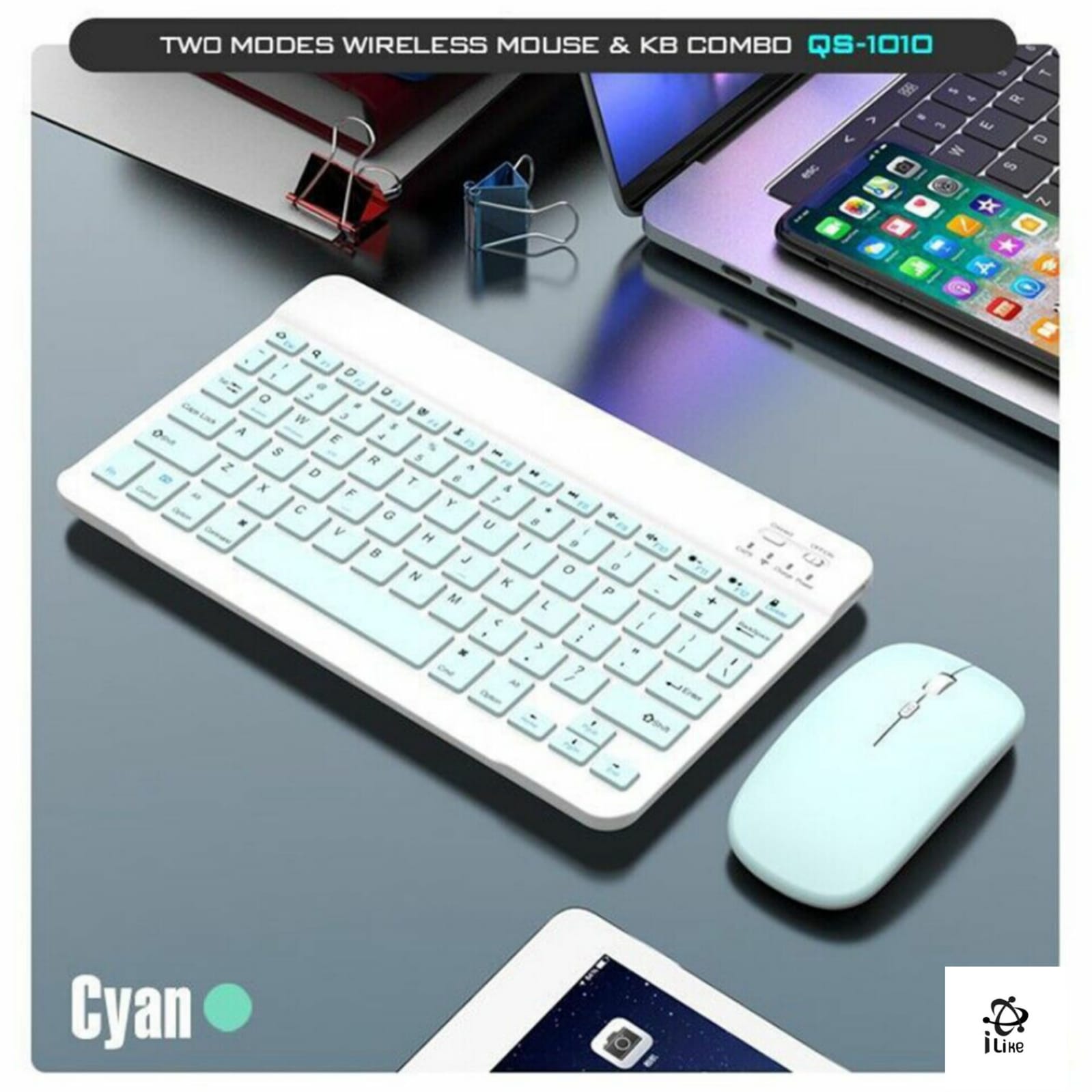 Rechargeable Bluetooth Keyboard and Mouse Combo Ultra Slim for all Blu ...