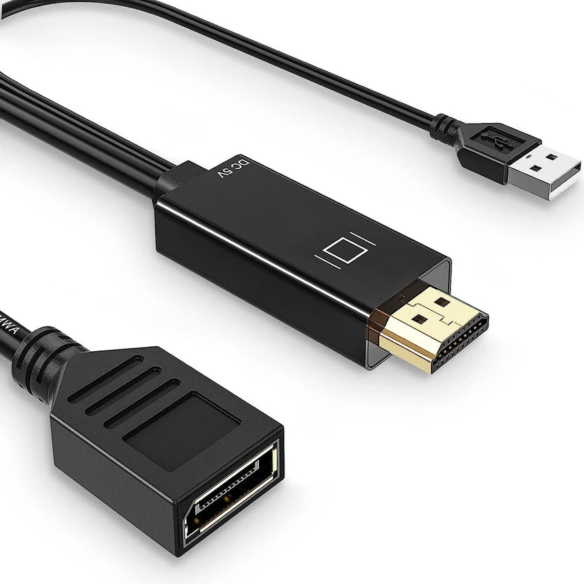 Buy Hi-Lite Essentials 4K 30Hz HDMI to DisplayPort Video Adapter w/ USB ...