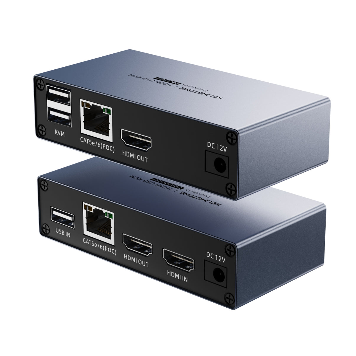 Buy Kelingtone HDMI USB KVM Extender (Supported Upto 60 Mts) with RJ45 ...