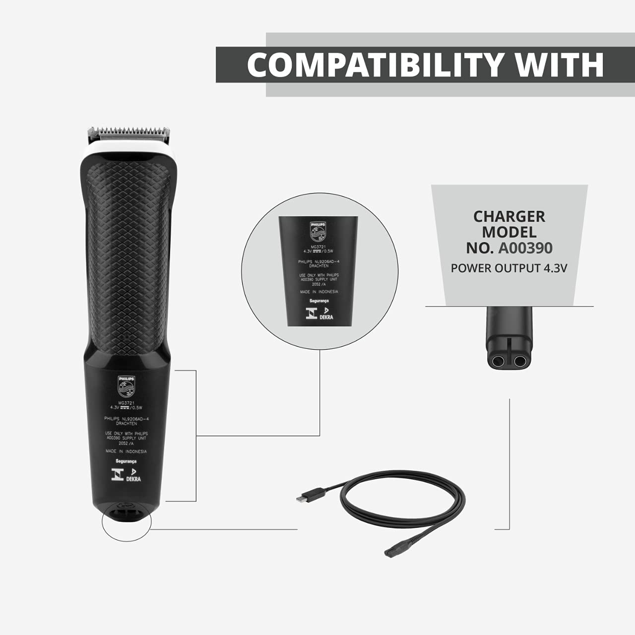 Buy Compatible Philips Trimmer Charger | Best Trimmer Chargers and ...